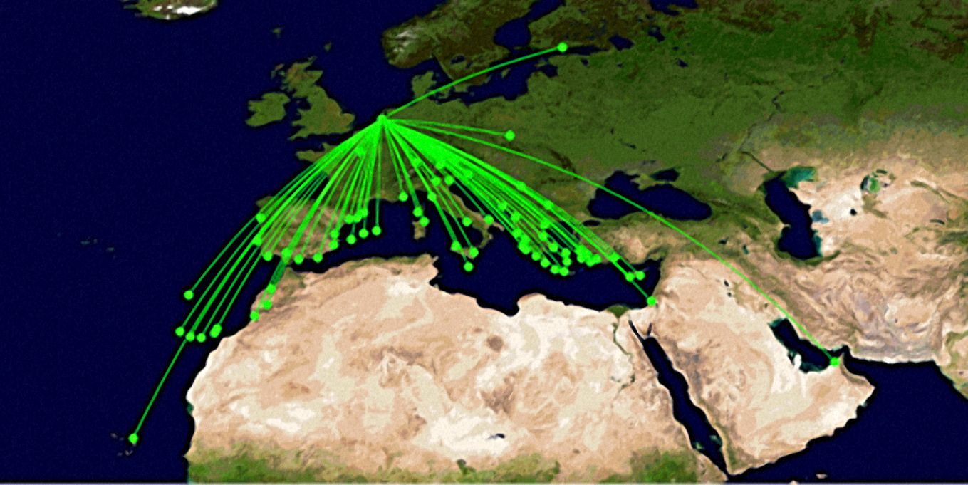 Het luchtvaart­netwerk in Neder­land: Schiphol en Eindhoven Airport ...